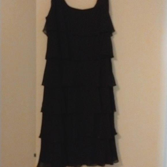 Dresses | Ruffled Chiffon Dress With Beading On Each Ruffle | Poshmark